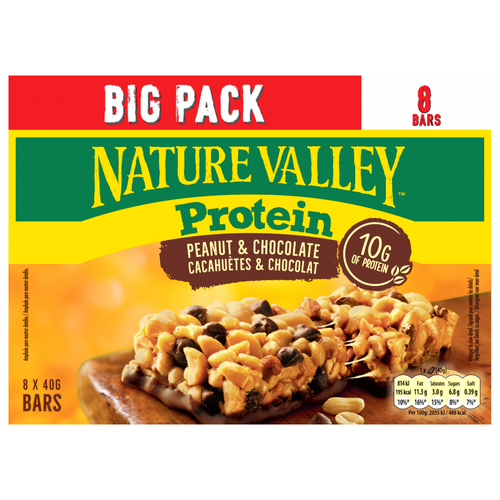 Barritas Protein Maxi Pack Peanut & Chocolate 8x40g